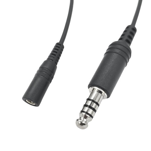 Male U-174 Mono U Plug to 3.5mm Aux Mobile Phone Female Extension Cable ...