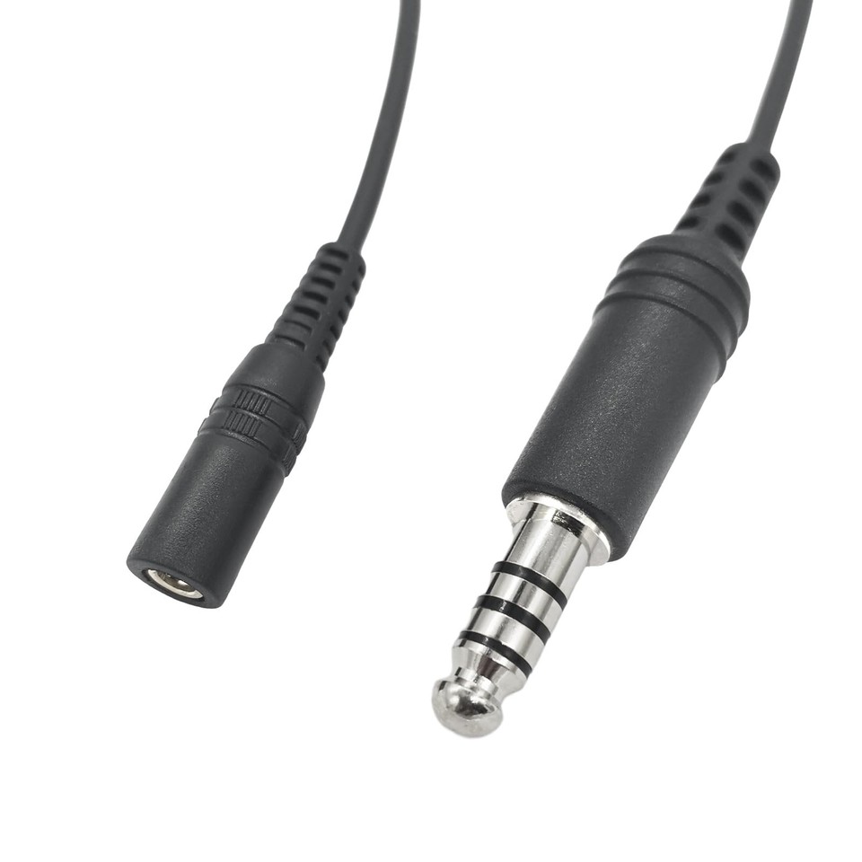 Male U-174 Mono U Plug to 3.5mm Aux Mobile Phone Female Extension Cable ...