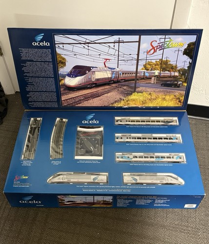 Bachmann Spectrum HO Scale Amtrak Acela Train Set R2R #01202 - New ...