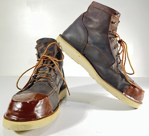 Danner Bull Run Moc 6" Brown Steel Toe Work Boots ASTM F2413-18 EH 11.5 ...