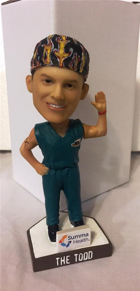 2017 AKRON RUBBERDUCKS THE TODD "BOBBLE ARM HIGH 5" SGA BOBBLEHEAD ...
