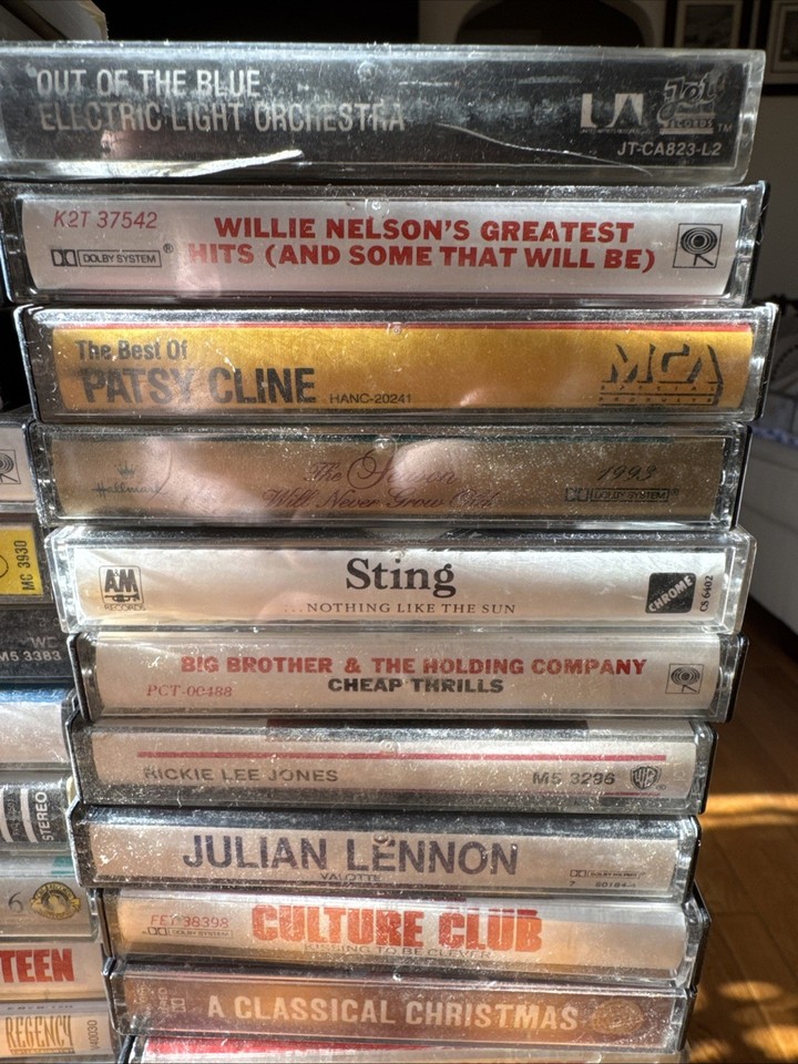 75+ Cassette Tape Lot- Classic Rock Pop Stevie Nicks Grateful Dead ...