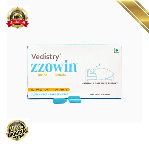 New 2025 Zzowin 30 Tablets For Sleep Management, Stress & Insomnia Free ...
