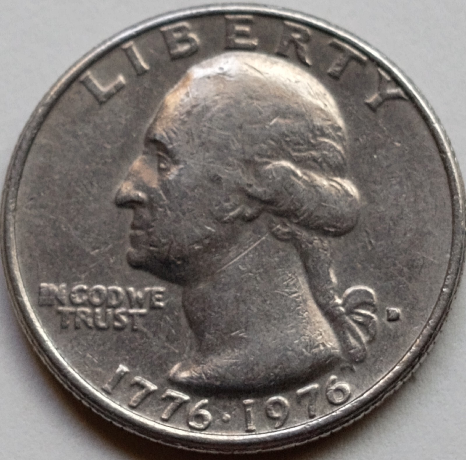 1776-1976 Bicentennial Quarter Face Error On Drummer Boy/Filled "D"Mint ...