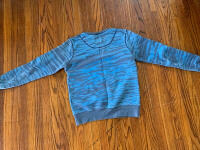Topo Ranch double-stitched blue camo sweatshirt size Small | eBay