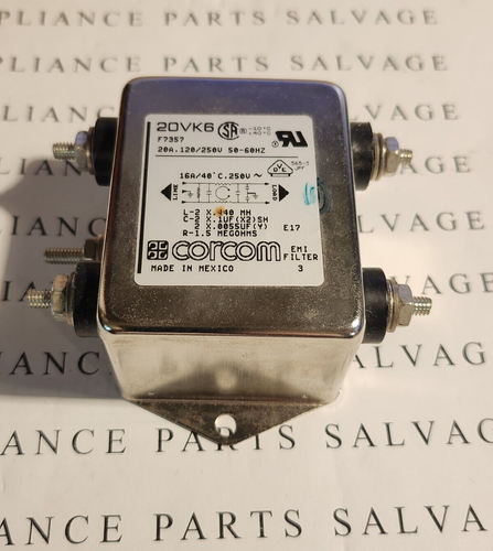 CORCOM 20VK6 F7357 EMI FILTER 20A 120/250V 50-60Hz CLEAN USED TESTED | eBay