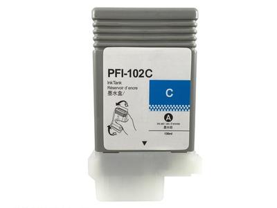 Compatible Cartridge for Canon PFI-102C Cyan Ink iPF500 iPF510 iPF600 ...