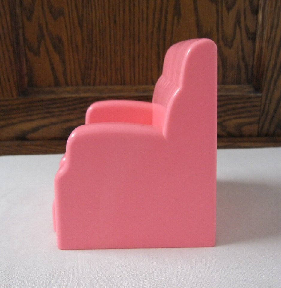 1991 MATTEL INC. BARBIE LIVING ROOM CHAIR PINK PLASTIC 4 5/8” T | eBay
