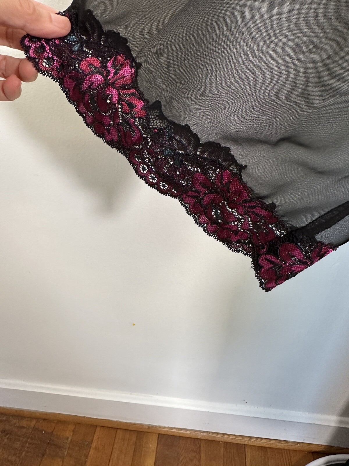 NK Imode Romance L Negligee Gown & Robe Set Sexy Black Long Maxi Bust ...