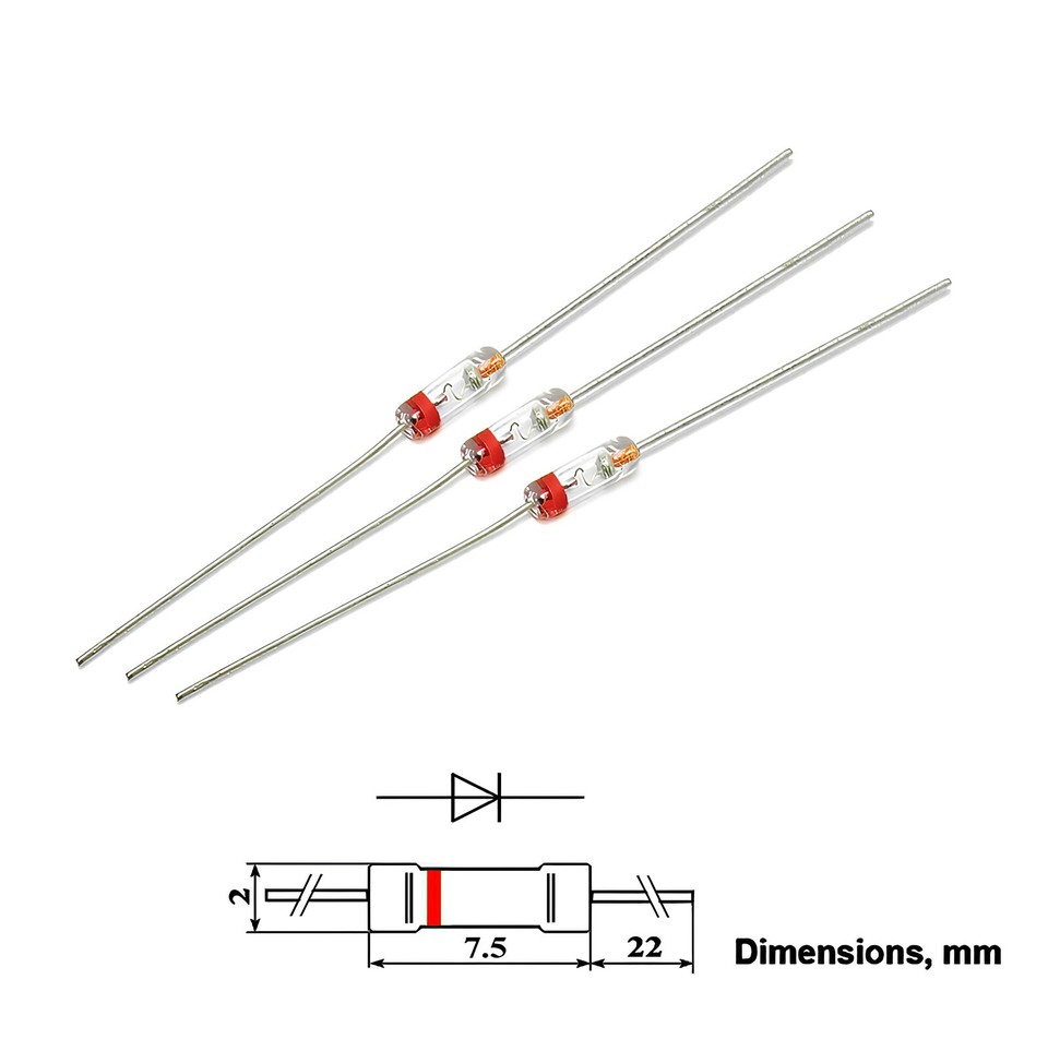 20pcs D2 D9 Germanium Diode Fuzz Guitar and Crystal Radio Vintage USSR ...