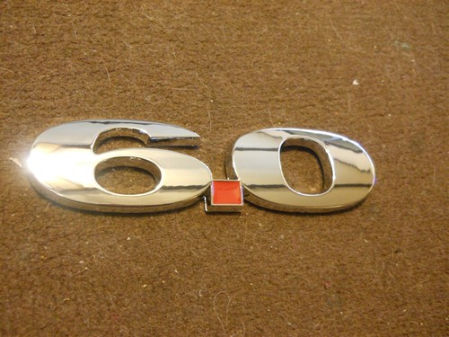 6.0L 6.0 Chevrolet Silverado 2500 Escalade Corvette G8 Engine Emblem Chrome