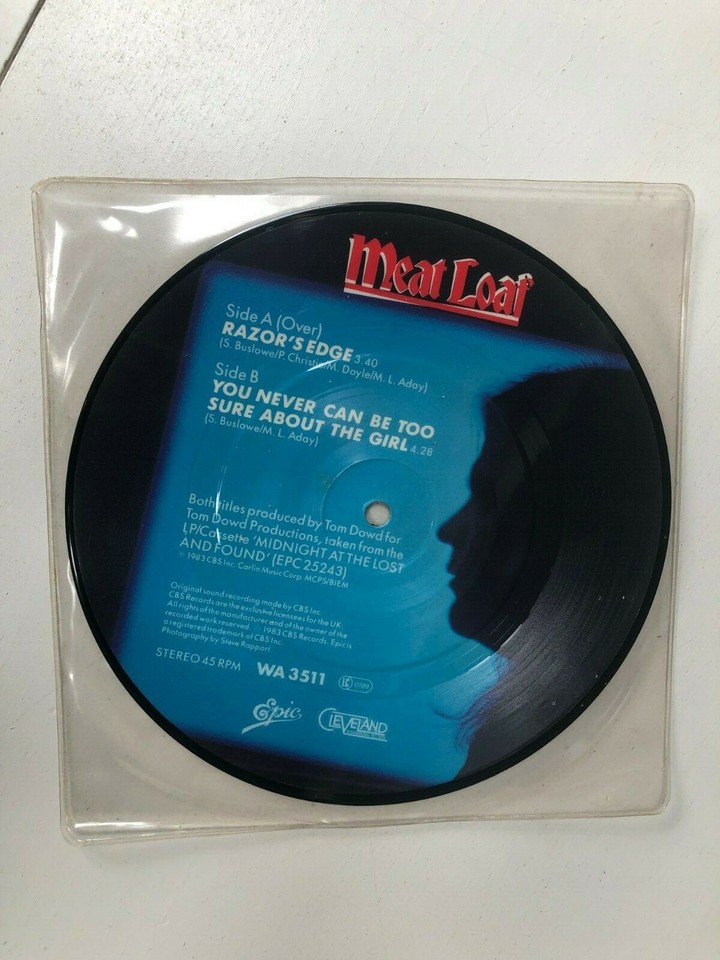 Meat Loaf Razors Edge Picture Disc Single | eBay