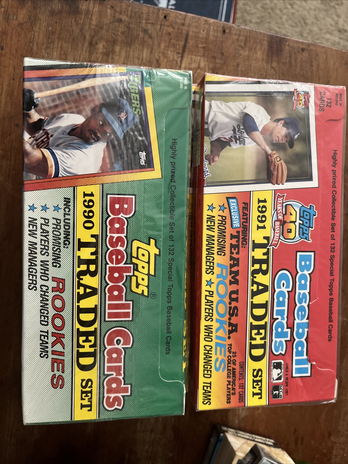 1990-91 Factory Sealed Topps Baseball Traded Sets!! Lot Of 11 Boxes! # ...