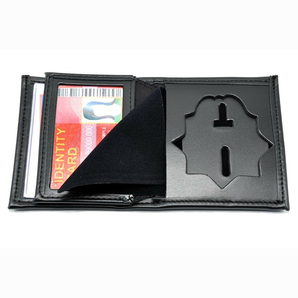 Perfect Fit Custom Badge Wallet Police Corrections Bifold Leather Many ...