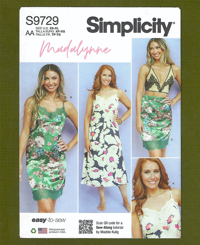 Misses Easy Slips Sewing Pattern, Full and Half Sizes (XS-XL ...