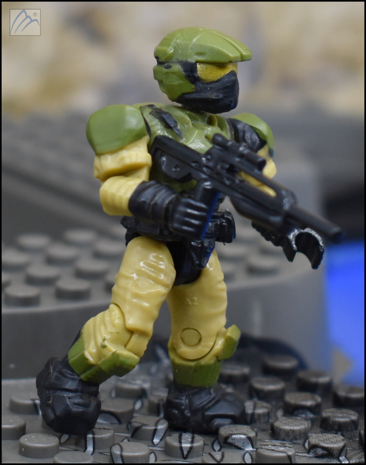 HALO MEGA BLOKS CONSTRUX GREEN CAMO UNSC MARINE MINI FIGURE 97110 ...