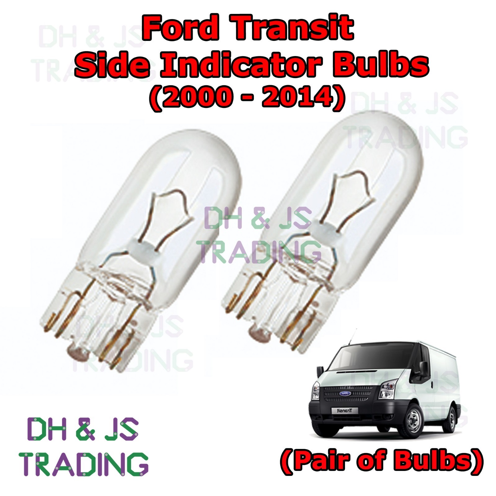 For Ford Transit Van Side Indicator Bulbs Pair Side Indicator Bulbs ...