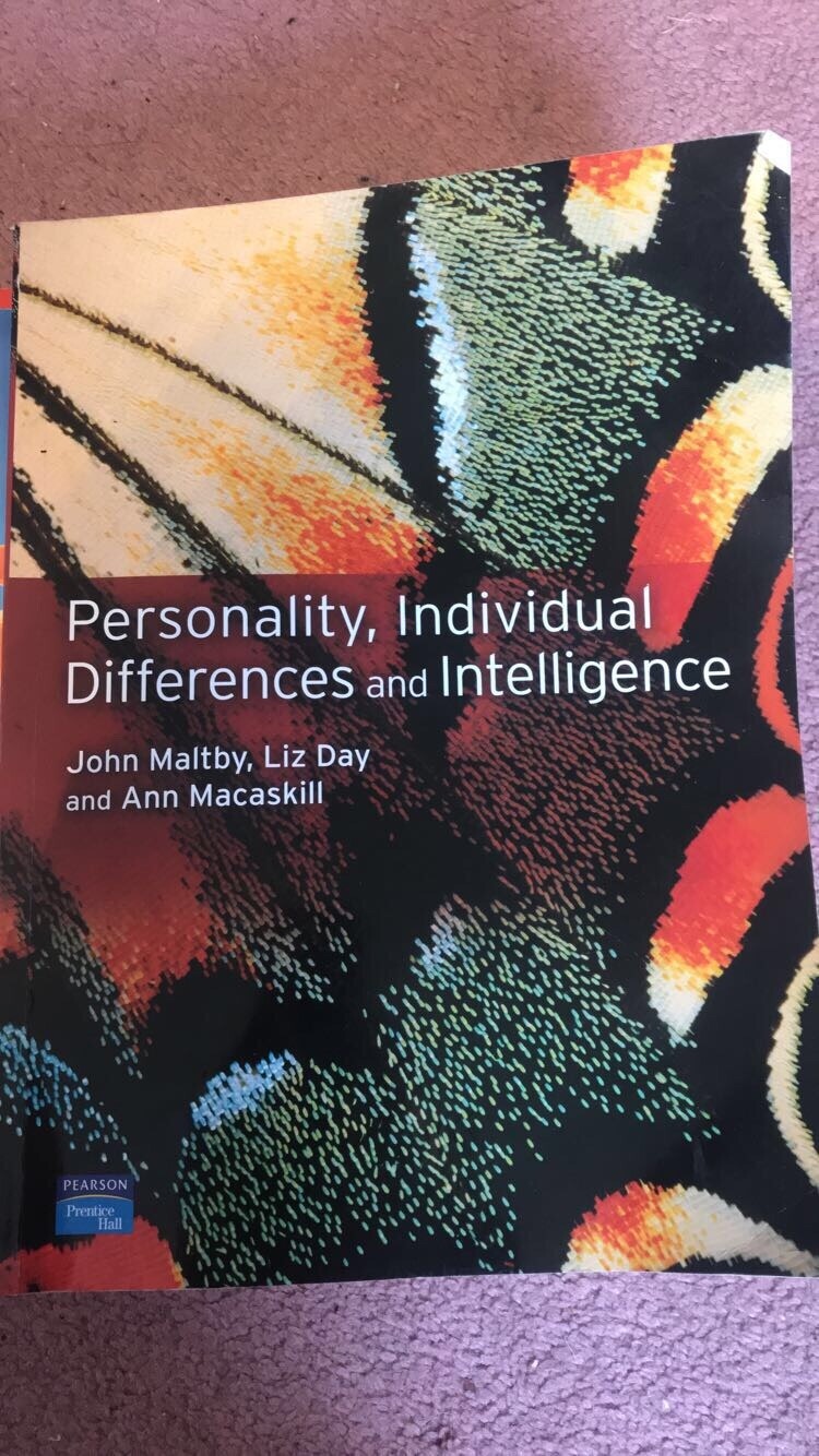 Personality Individual Differences and Intelligence by Maltby, Day and Macaskill | eBay UK