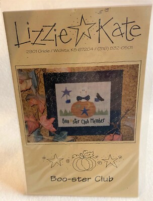 Lizzie Kate BOO-STER CLUB MEMBER Cross Stitch Pattern #003 - Halloween ...