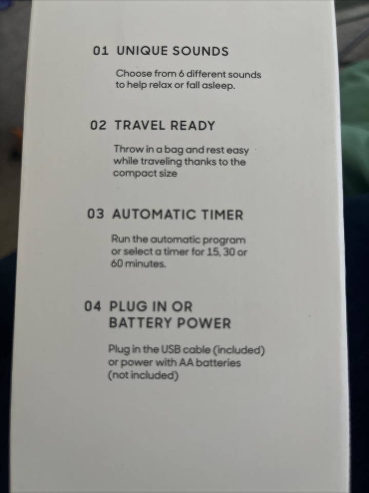 Sharper Image Sound Soother Machine Revo 6 SOUNDS for Sleep Relax w ...