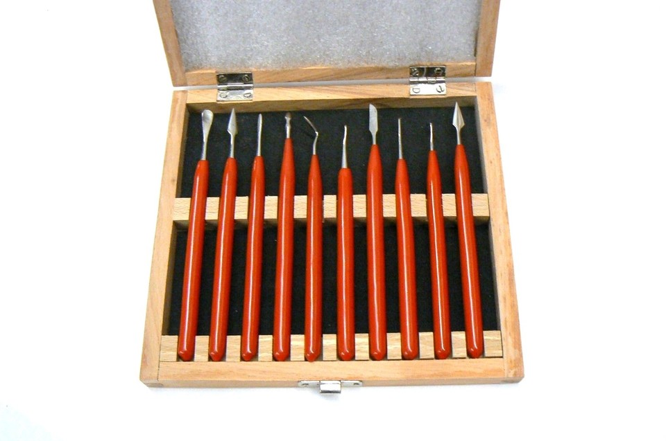 Wax Carving Tools Metal Art Clay Model Sculpting Wax Carver Set of 10 ...