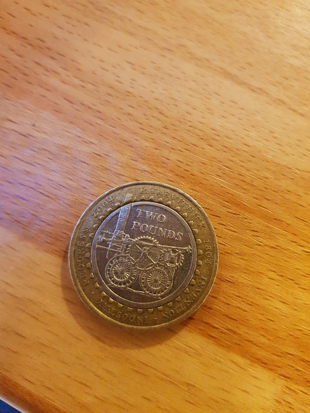 £2 Two Pound Coin 2004 Richard Trevithick Steam Train Locomotive Rare ...