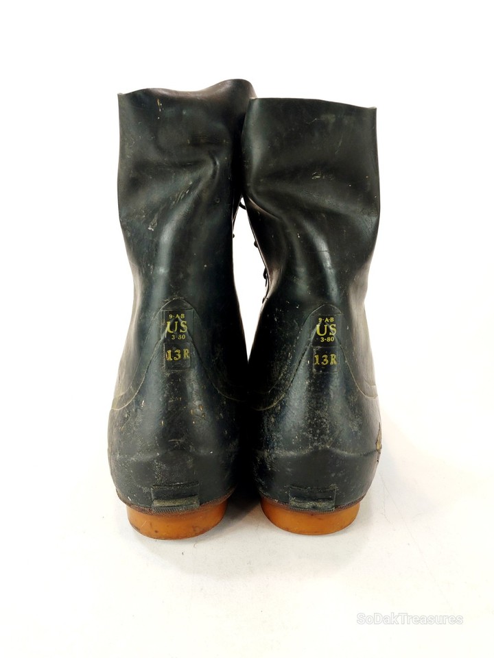 VTG Bata Men's Size 13 Black Airborne Mickey Mouse Extreme Cold Weather ...