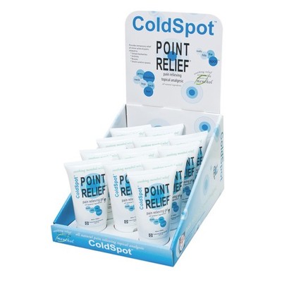 Point Relief ColdSpot Lotion - Retail Display with 12 x 4 oz Gel Tube ...