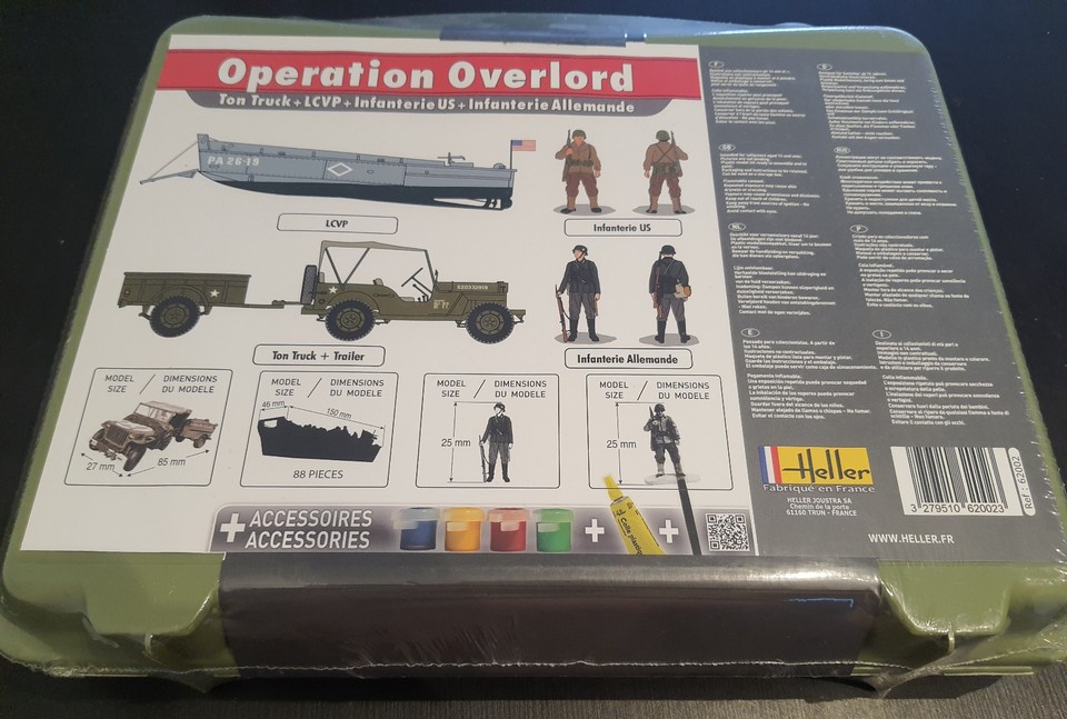 HELLER Modellbausätze D Day Operation Overlord Miniatur Bastelset 1/72 ...