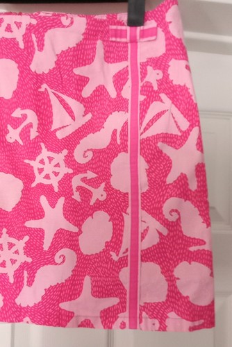 Lilly Pulitzer Smooth Sailing Pink Skort Size 6 Petite Spring Nautical ...