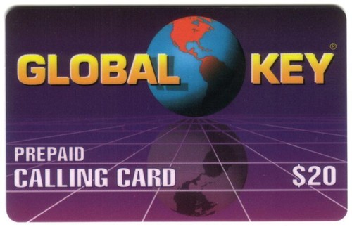 Global Key User Card - Purple with Globe & 'Prepaid Calling card' Phone ...