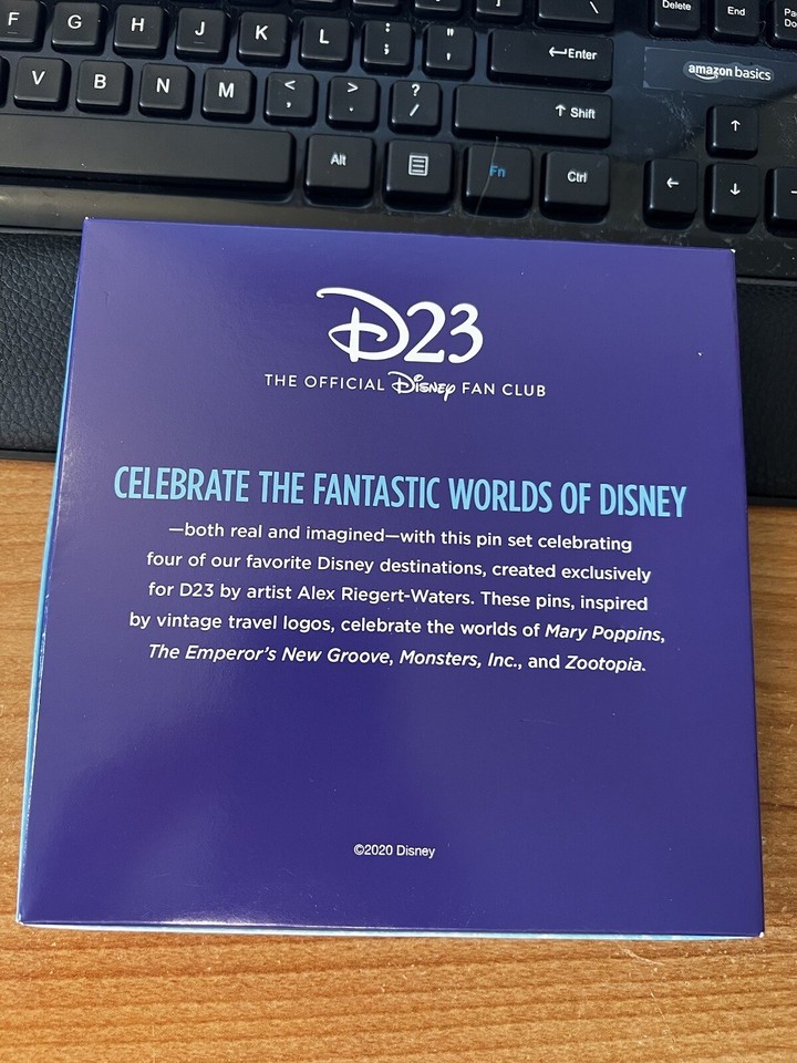 Disney - Fantastic Worlds D23 Pin Set (Zootopia, Monsters Inc, Mary ...
