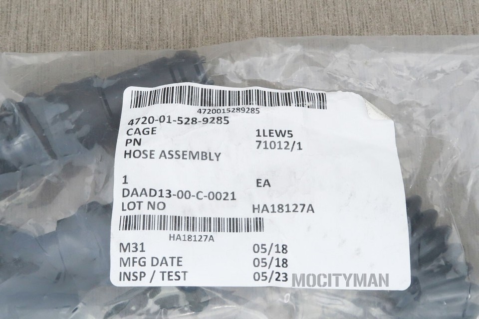 Avon Military Protective Mask Hose Assembly Fits M50 M51 USA Made | eBay