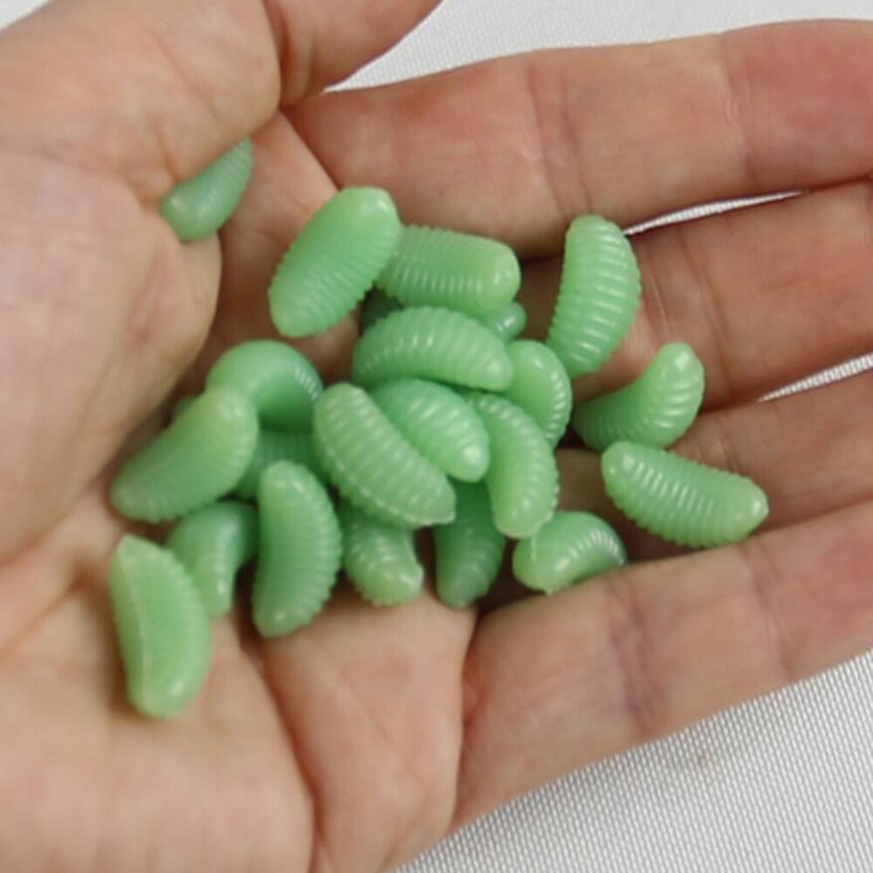 60 Pcs Luminous Maggot Props Cosplay Maggots Halloween Accessories ...