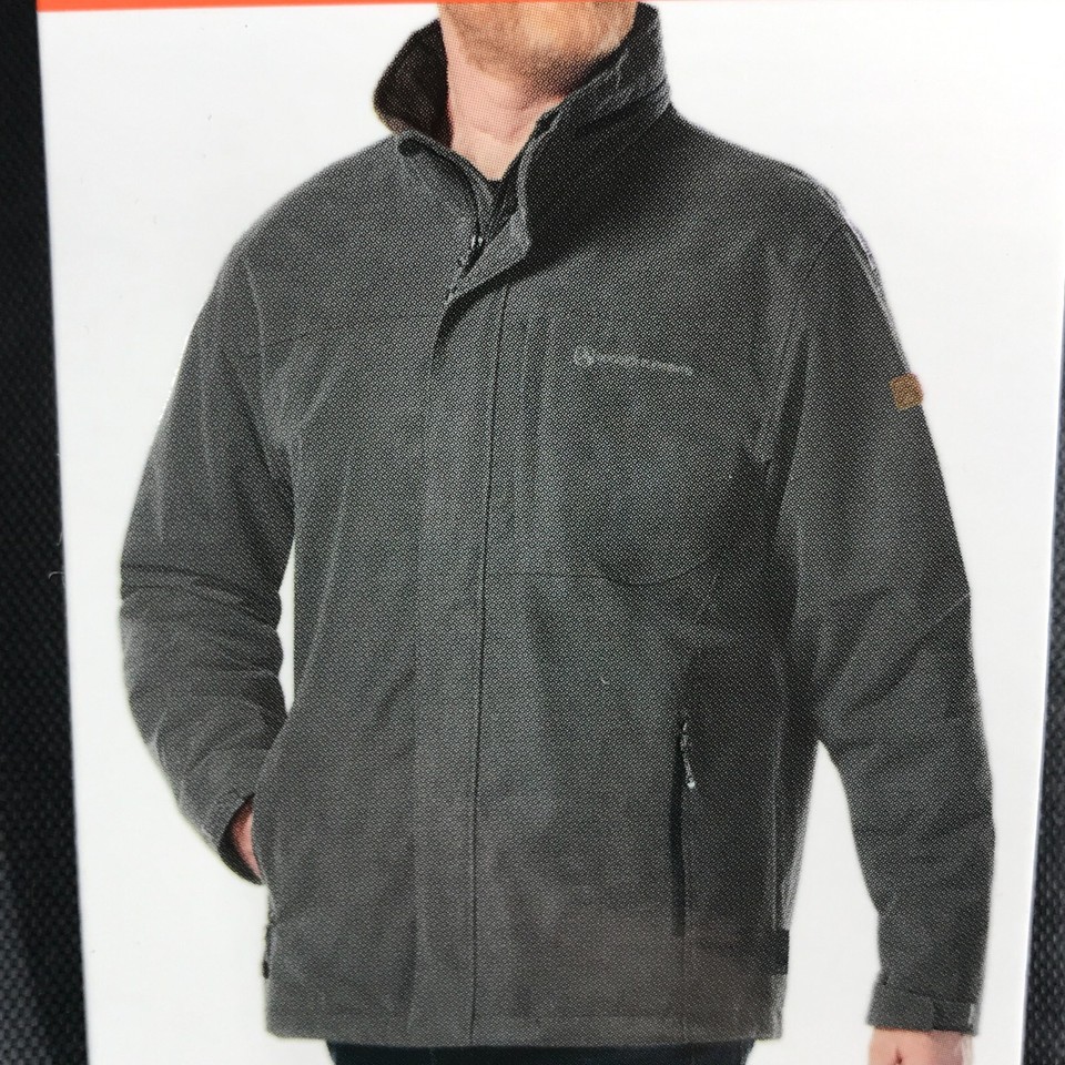 Rugged Elements Mens Jacket XL Gray Full Zip Wind Water Resistant ...