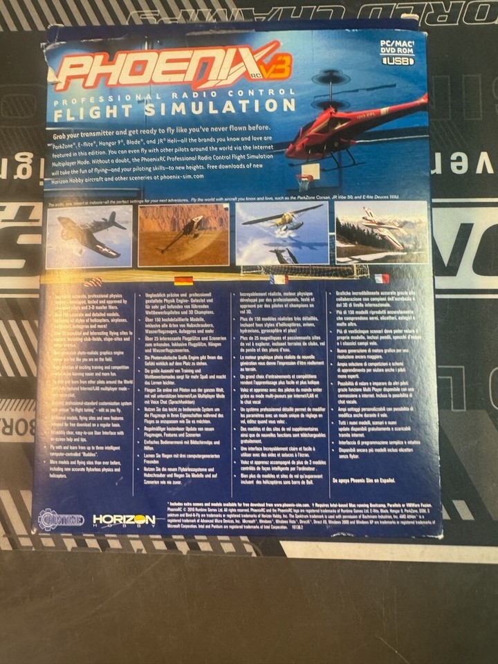PHOENIX R/C V3 Flight Simulation DVD ROM 605482023594| eBay