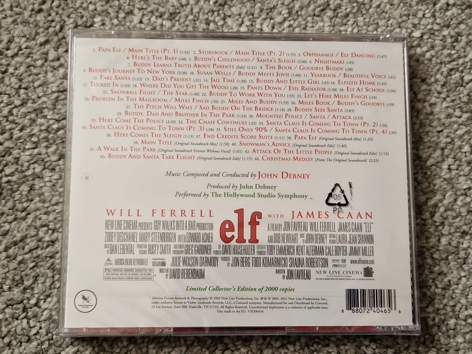 ELF CD SOUNDTRACK - JOHN DEBNEY - NEW - EXPANDED - DELUXE EDITION ...