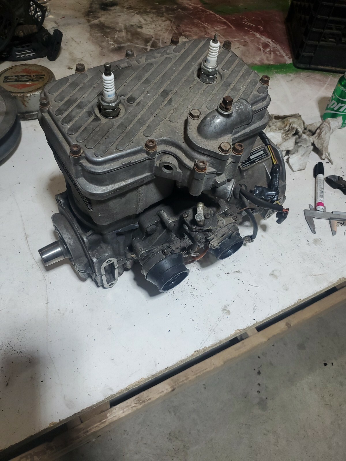 1989 Ski Doo Rotax 580 Twin Snowmobile Engine Motor Formula Mach 1 ...