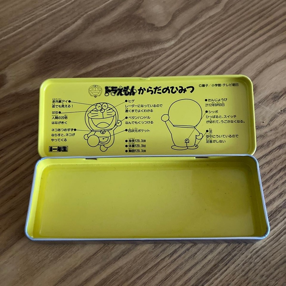 Doraemon Pencil Case Showa Retro Japan Vintage Anime Tin Box Fujiko ...