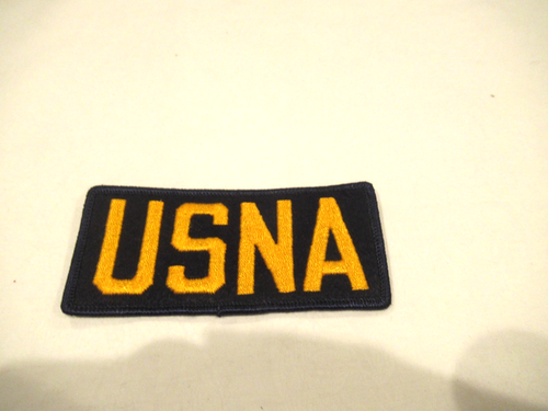 USNA Us Navel Academy navy blue and yellow patch, New | eBay