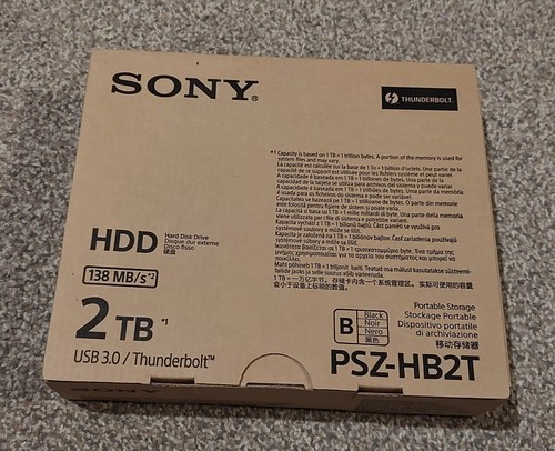 Sony PSZ-HB2T 2 Terabyte External Hard Drive NEW, Never Used, Hard to ...