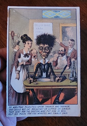 Jackson's Best 1880s Cartoon Trade Card (Paper) | eBay
