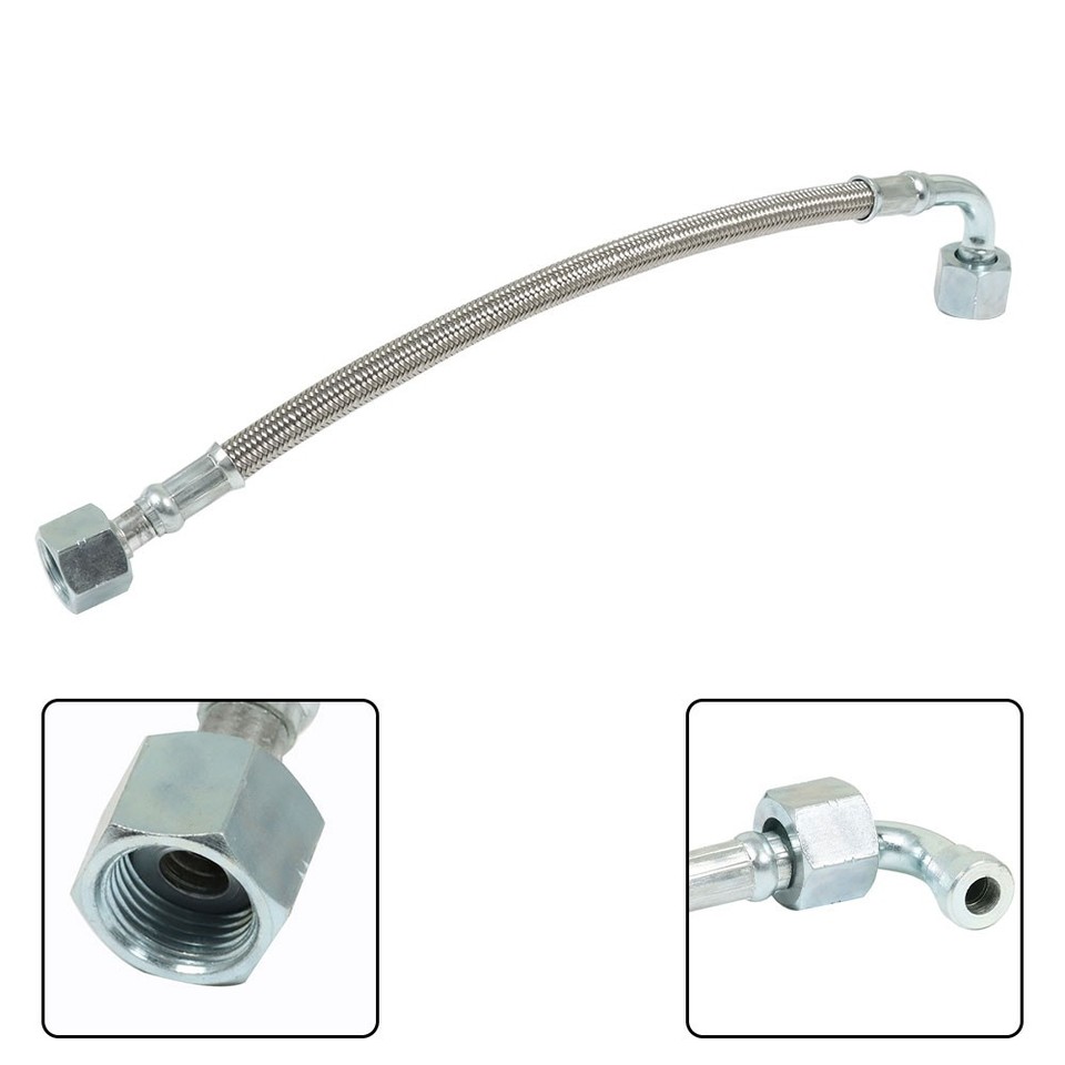 Turbo Oil Feed Line Tube W/ Connectors For 2003-2019 Dodge Ram 5.9L 6 ...