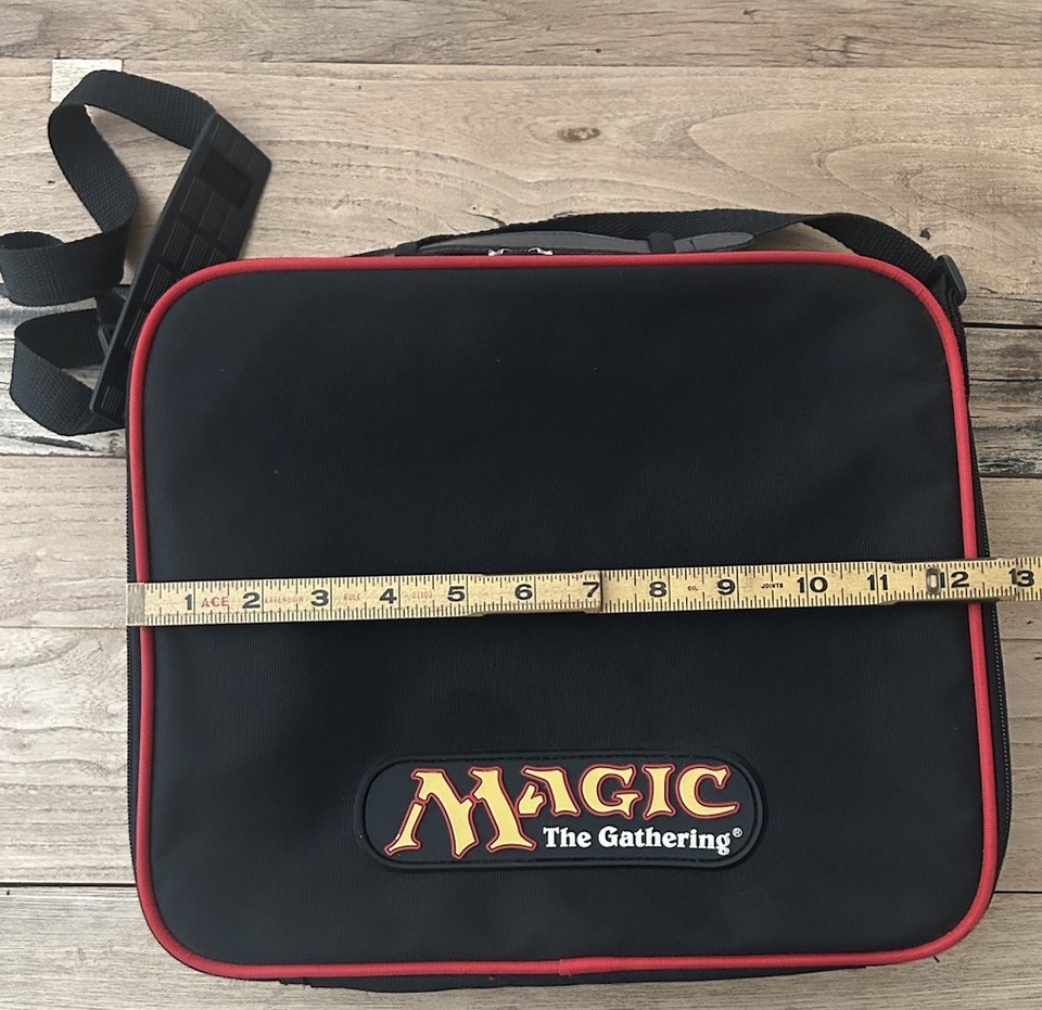 Magic The Gathering Logo Branded Carrying Case Black Red Deck Bag ...