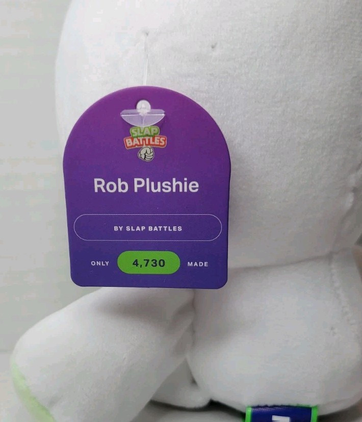 Authentic Makeship Rob Plushie By Slap Battles Video Game Plush - NEW ...