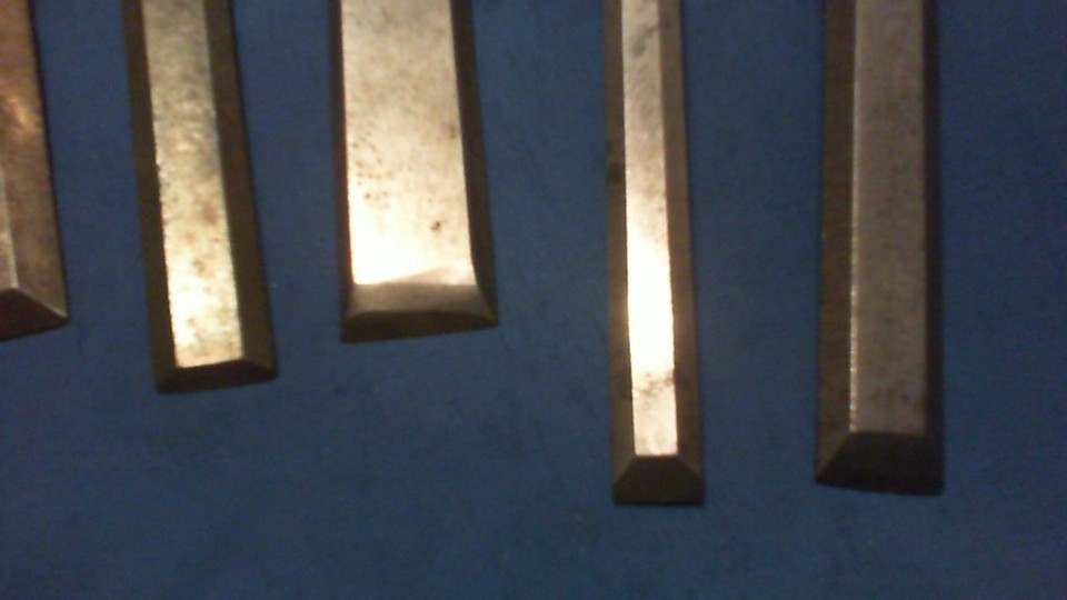 VINTAGE CARPENTERS WOOD CHISELS JOB LOT ROUGHING CHISELS CLARKE ANANT ...