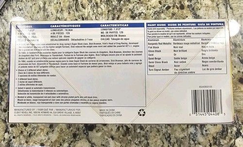 REVELL # 85-4408 1/25th SCALE 1964 FORD FAIRLANE THUNDERBOLT MODEL KIT ...