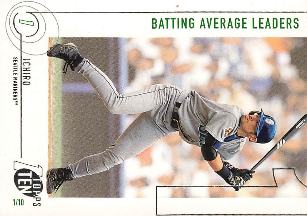 Ichiro Suzuki 2002 Topps Ten #1 Base Price Guide - Sports Card Investor