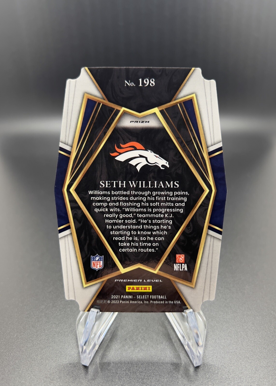 2021 Select Seth Williams Zebra Die Cut Premier Level SSP Case Hit | eBay