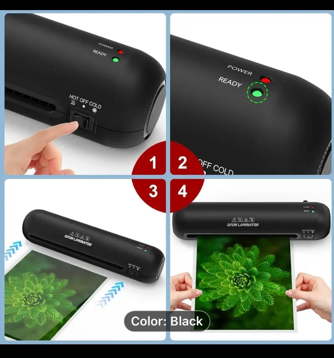 Laminator, 9-Inch Cold Thermal Laminator Machine with 20 Laminating Sheets fo... | eBay